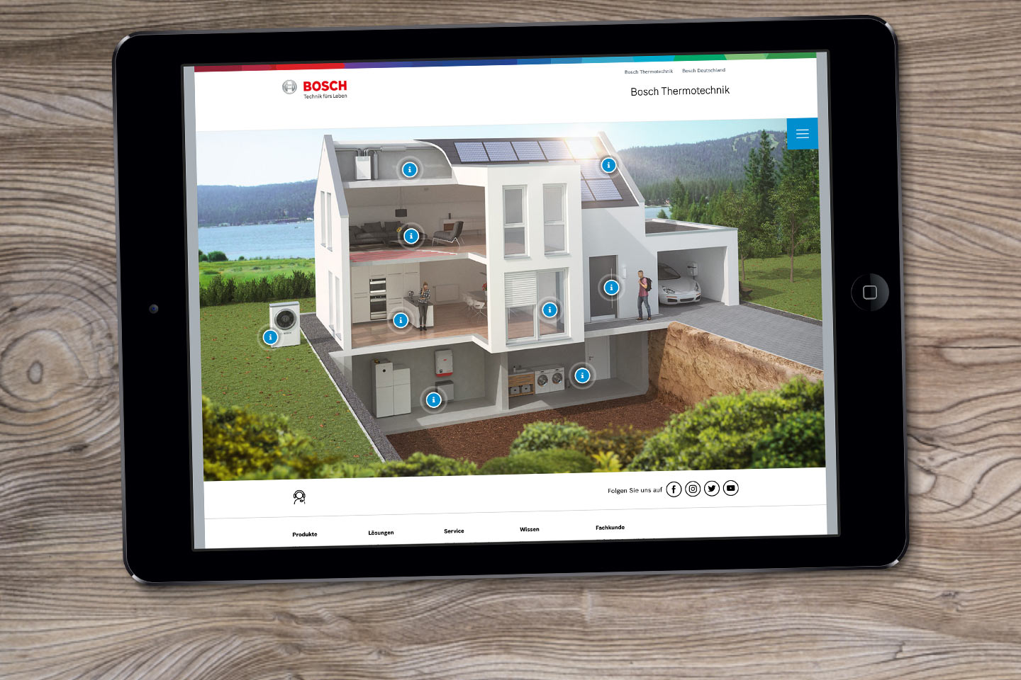 3D House for the Energy Manager by Bosch Thermotechnology