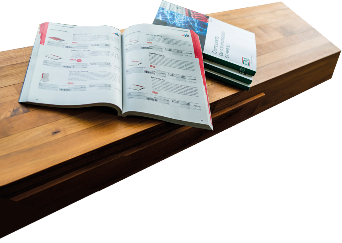 Diverse mehrsprachige Kataloge für Elektro-Material AG